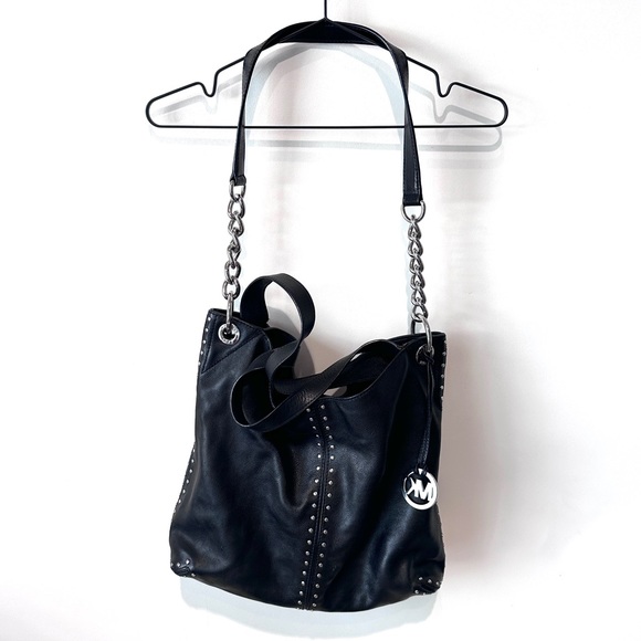 Michael Kors | Bags | Michael Kors Oversized Soft Leather Studded ...